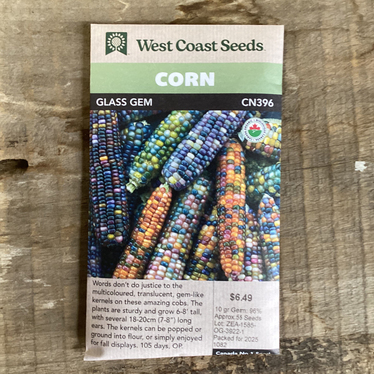 Corn ‘Glass Gem’ Seeds - West Coast Seeds – Carp Garden Centre - West ...