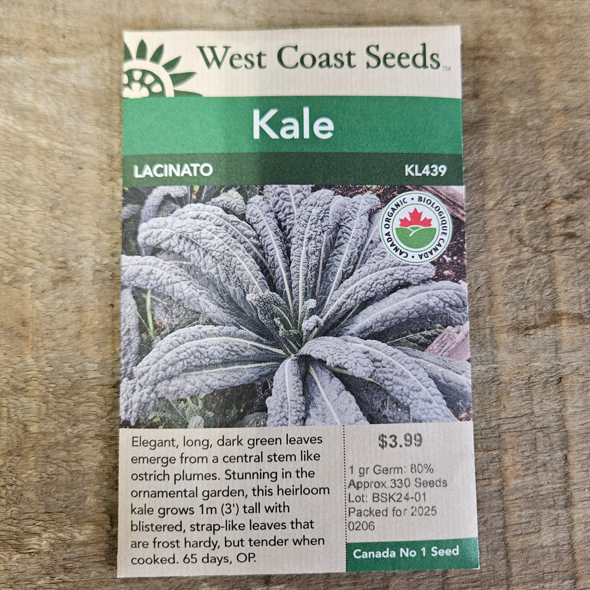 Kale 'Lacinato' Seeds - West Coast Seeds – Carp Garden Centre - West Ottawa